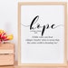 Hope Definition Poster, Living Room Prints, Hope Printables, Office ...