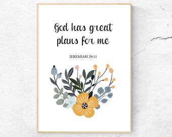 God Has Great Plans - Etsy