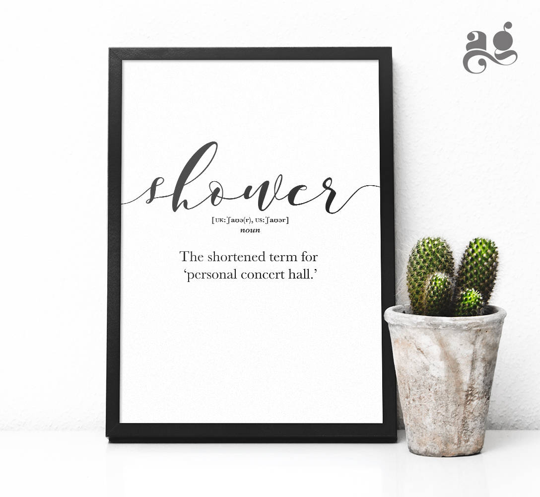 Shower Signs for Bathroom Funny Bathroom Printables Shower - Etsy