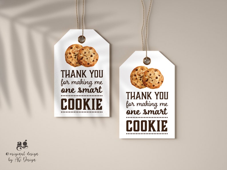 Thank you Teacher Gift tags Teacher Appreciation Gift Smart | Etsy