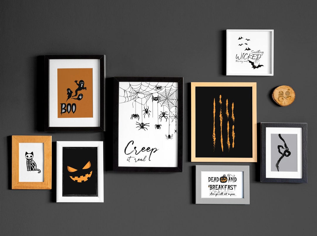 Halloween Bundle - Set of 8 Printables, Halloween Posters, Halloween ...