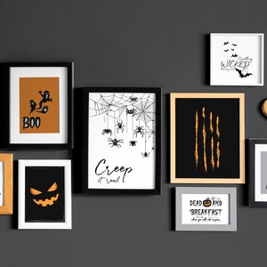 Halloween Bundle - Set of 8 Printables, Halloween Posters, Halloween ...