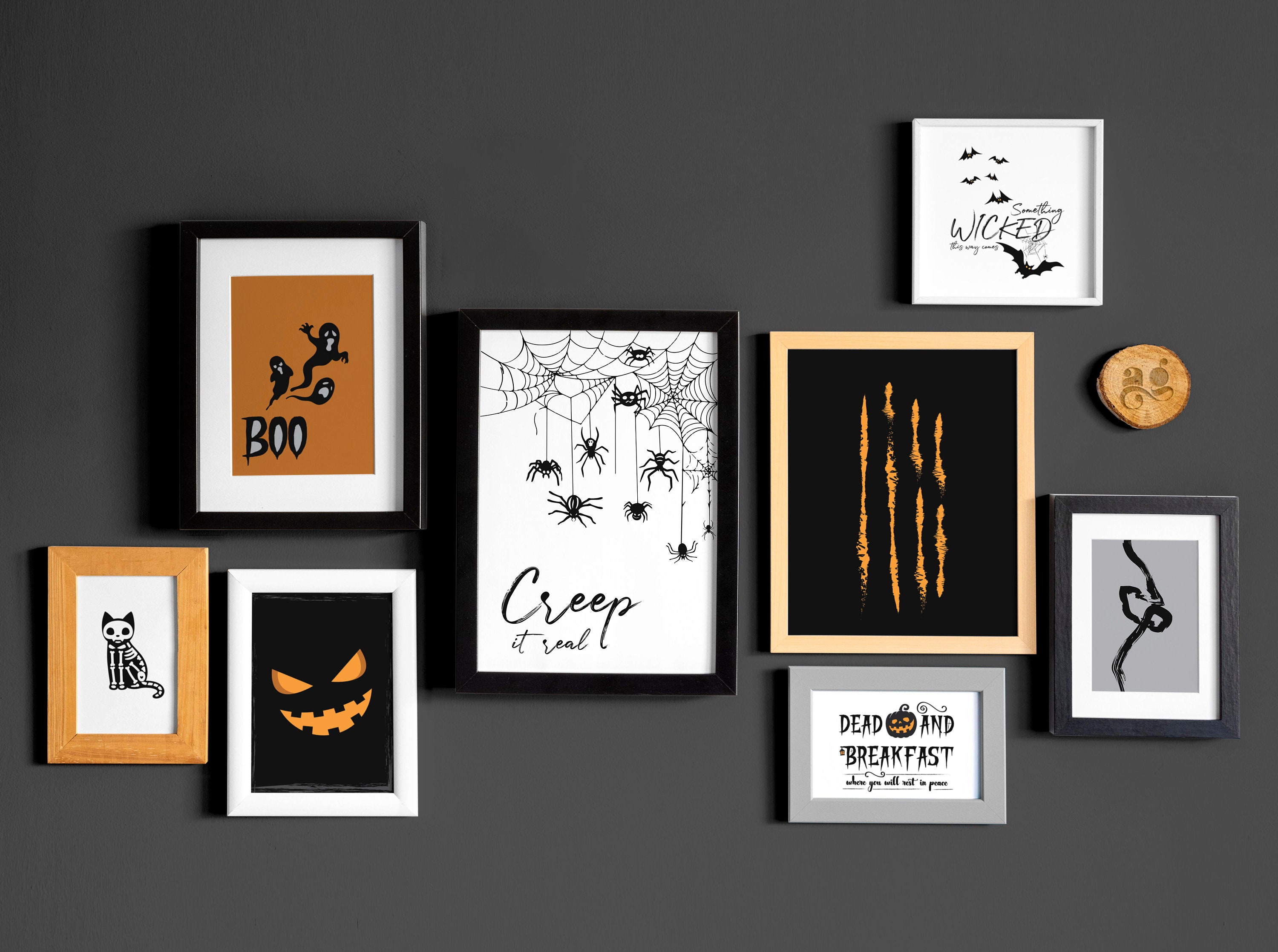 Halloween Bundle Set of 8 Printables Halloween Posters - Etsy