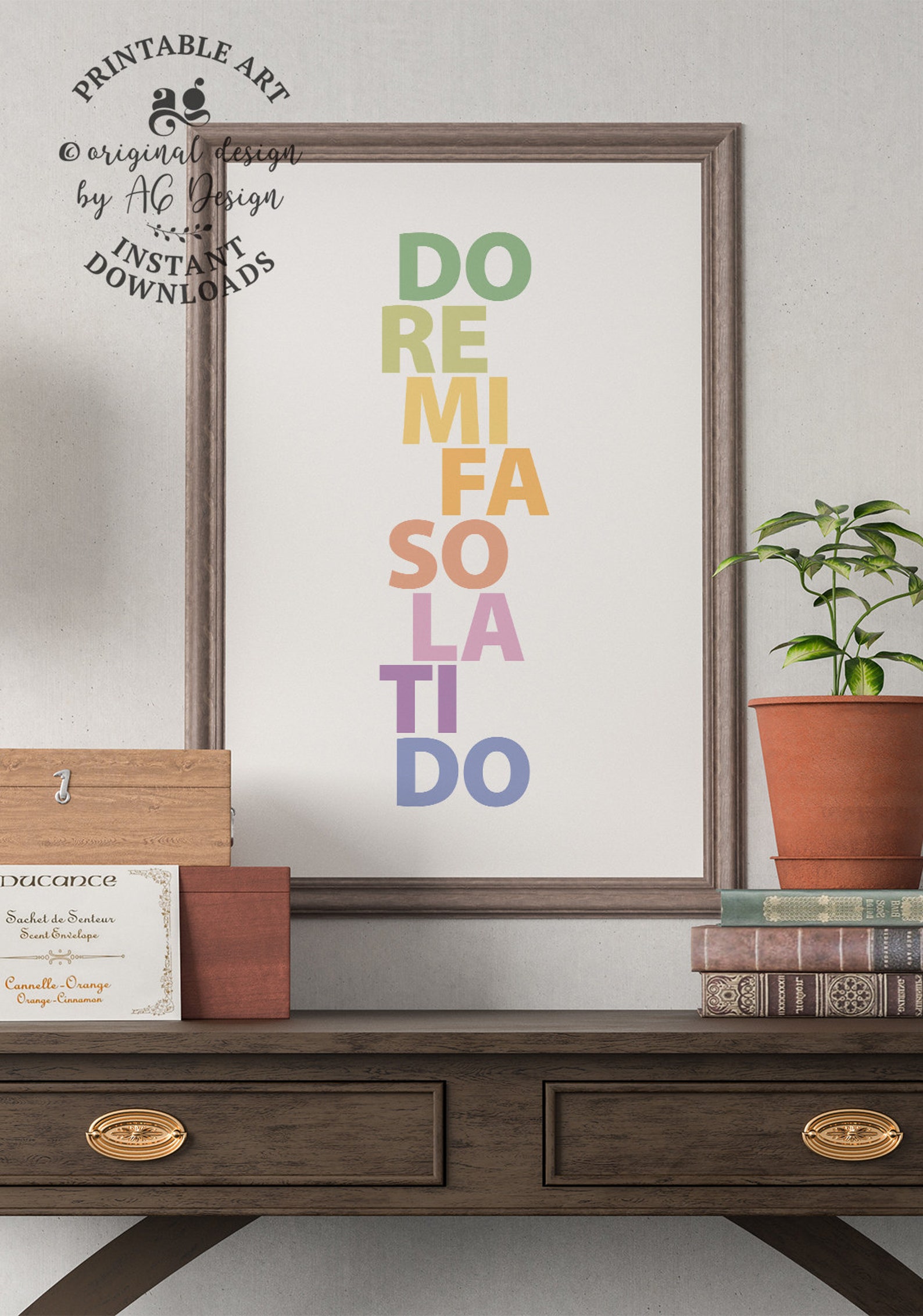 The Sound of Music Do Re Mi Prints, Color Options Set of 2, Music ...