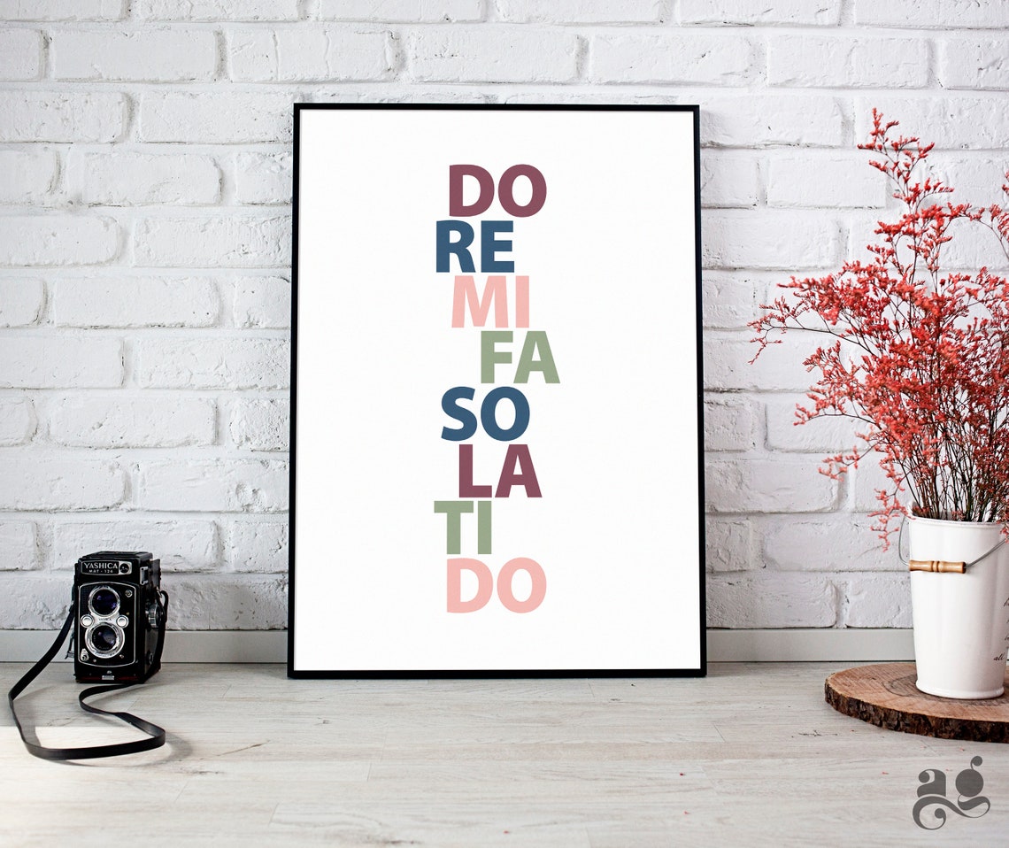 Buy The Sound of Music Do Re Mi Prints Color Options Set of 2 Online in ...