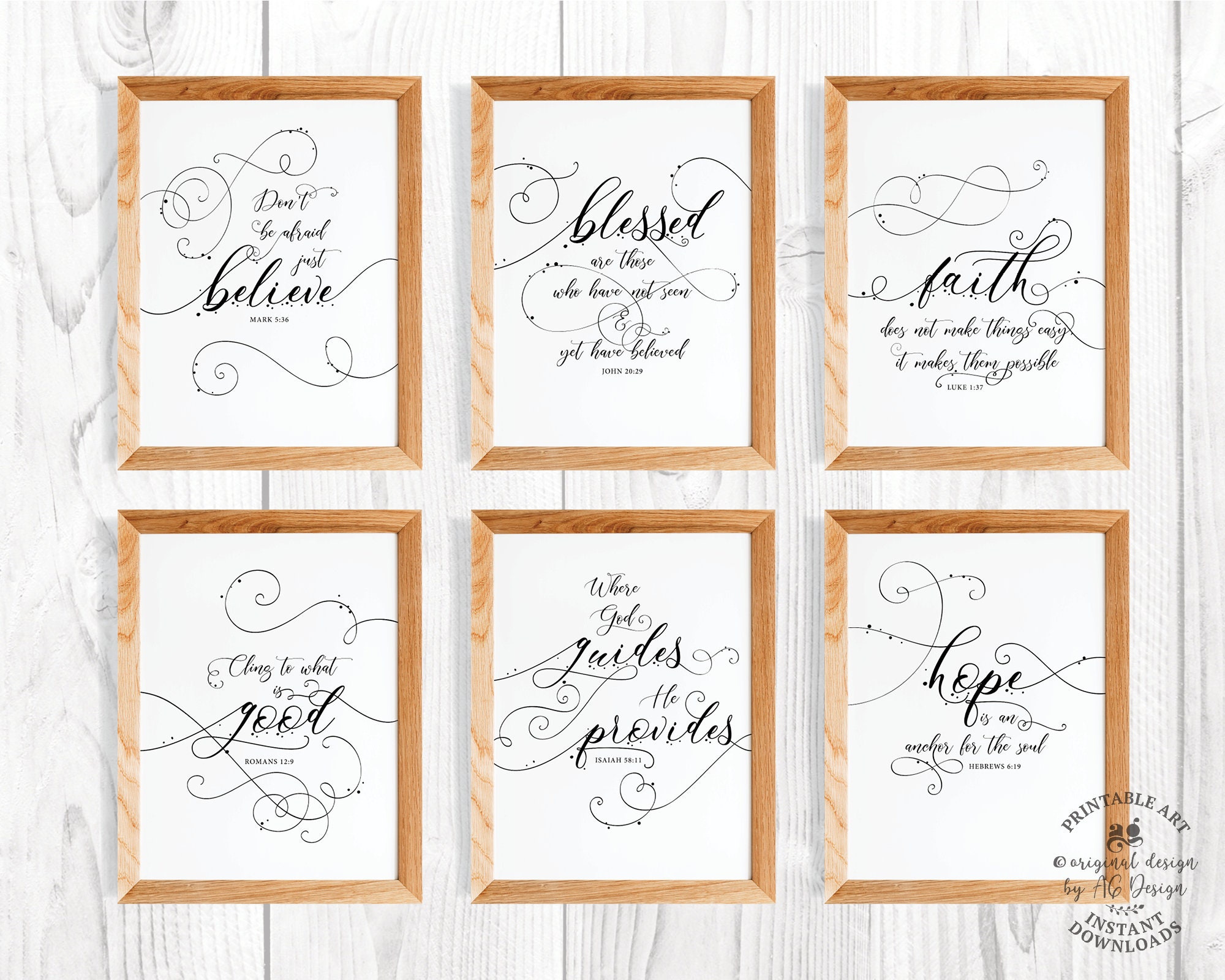 Printable Bible Verses Mega Bundle Set of 30 Bible signs | Etsy