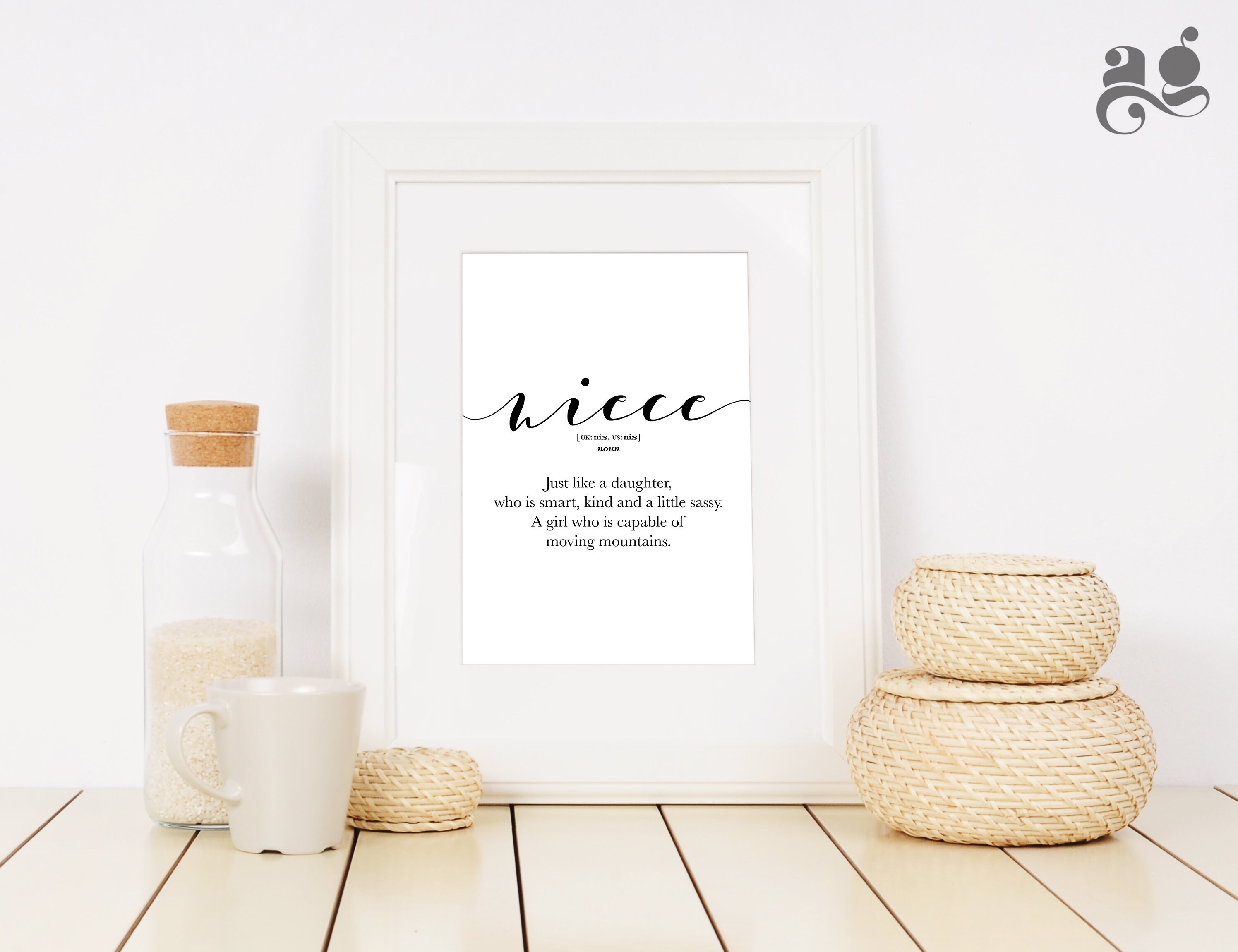 Niece Definition Prints Family Dictionary Posters Niece - Etsy