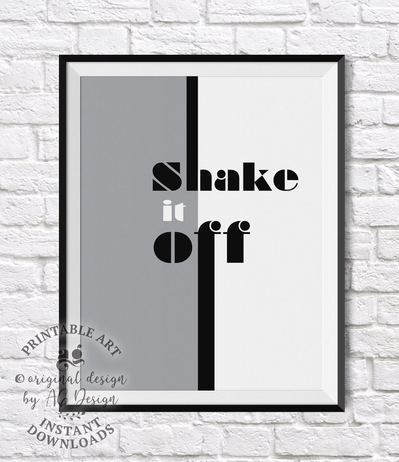 Shake It Off Printable Music Studio Decor Music Therapy - Etsy