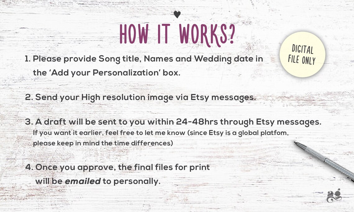 Personalized First Dance Printable First Paper Anniversary - Etsy