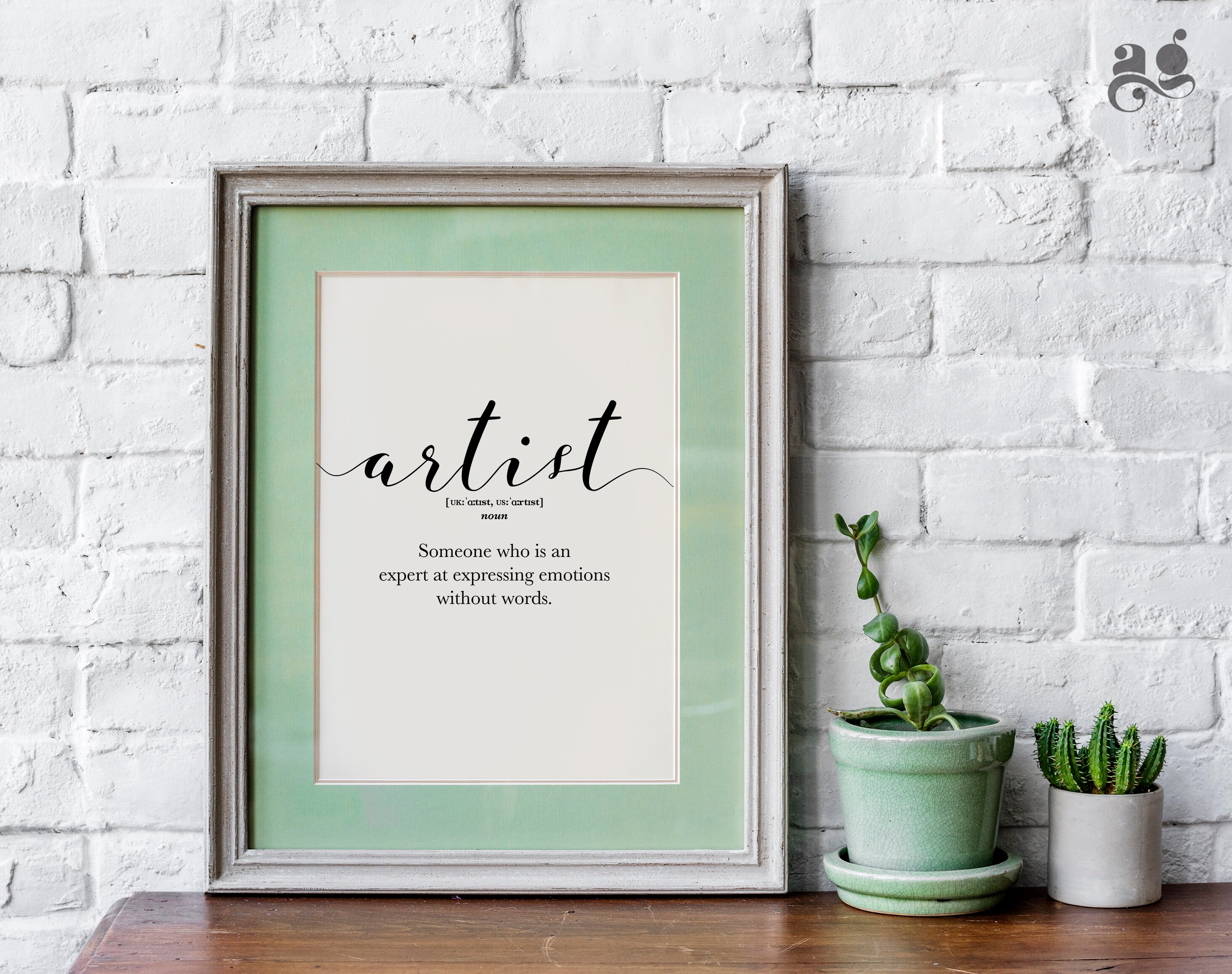 Artist Definition Prints Printable Definition Posters Funny | Etsy