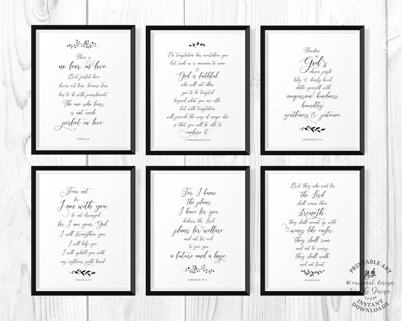 Printable Bible Verses Mega Bundle Set of 30 Bible signs | Etsy