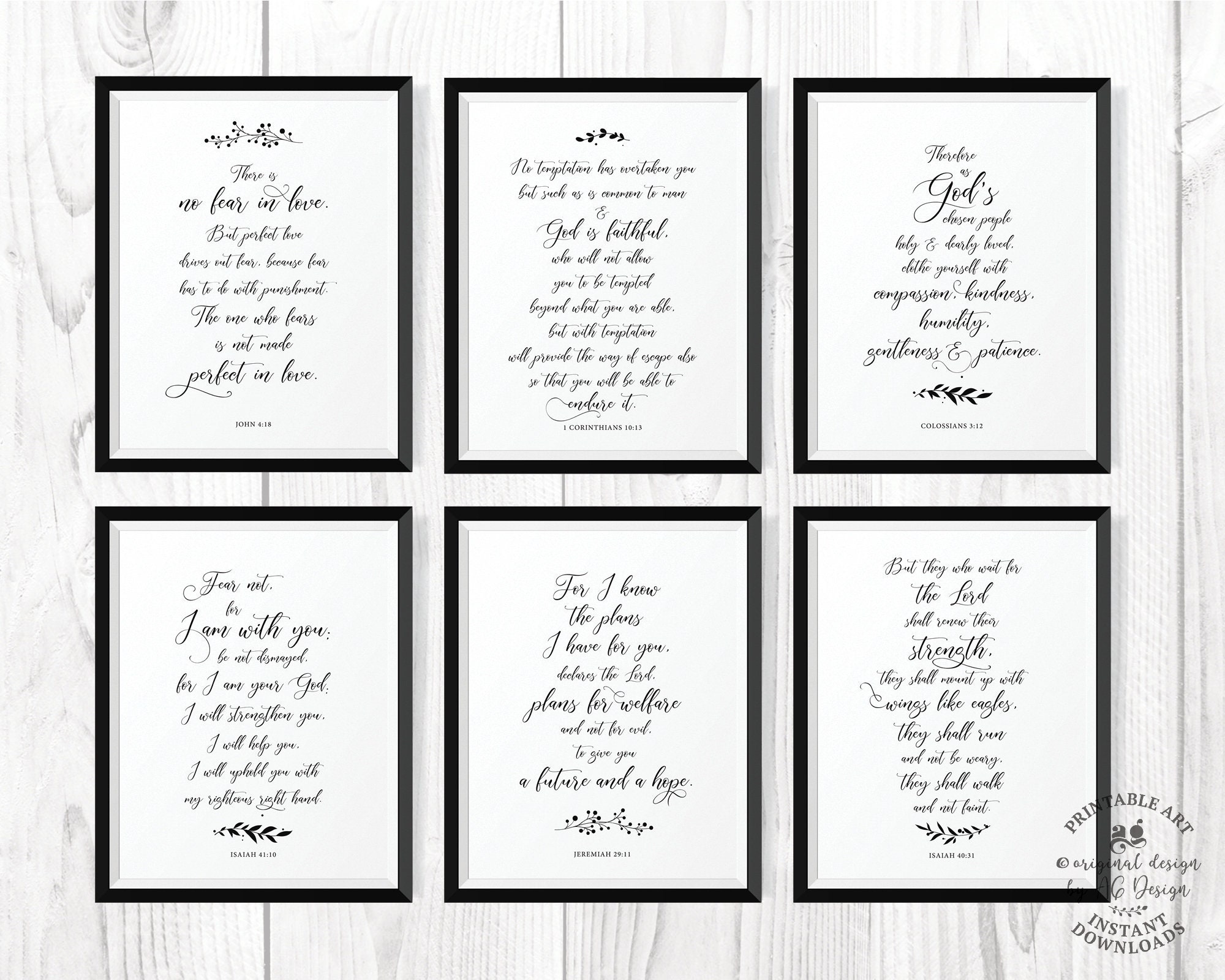 Printable Bible Verses Mega Bundle Set of 30 Bible signs | Etsy