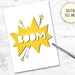 Buy Boom Comic Book Decor Printable Boom Sign, Superhero Party Sign ...