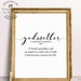 Godmother Definition Poster Gift for Godparent From Godson Goddaughter ...