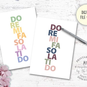 Buy The Sound of Music Do Re Mi Prints, Color Options Set of 2, Music ...