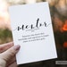 Thank You Card for Mentor, Mentor Definition Card, Printable Professor ...