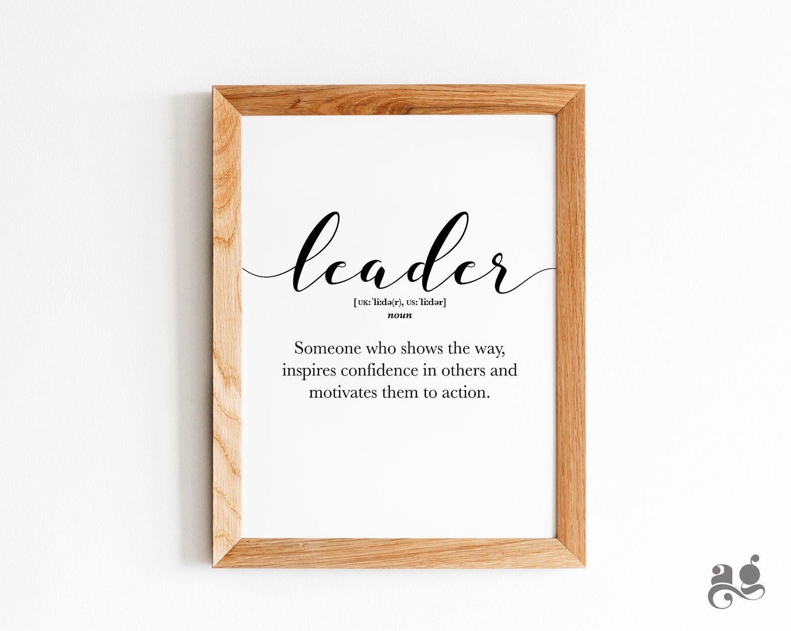 Leader Gift, Printable Leader Definition, Leader Mentor Thank You Sign ...