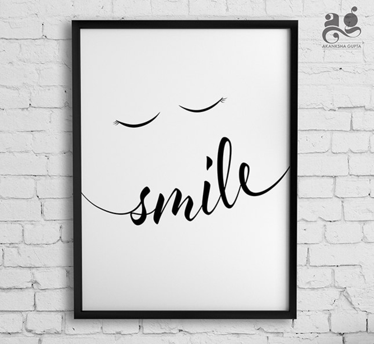 Smile Print for Nursery Nursery Print Smile Sign - Etsy