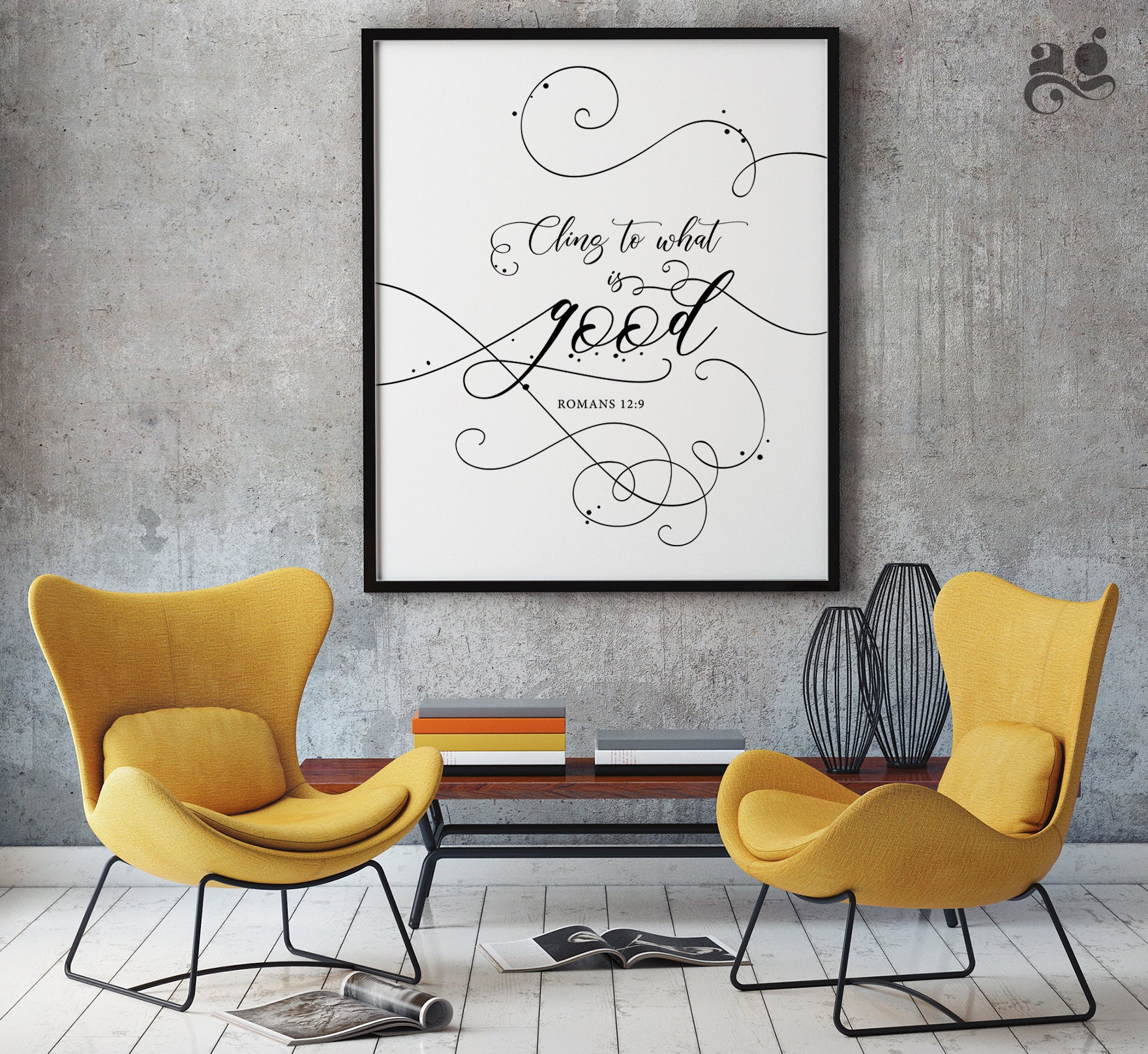 Bible Verse Printables Cling to What is Good Romans 12:9 - Etsy