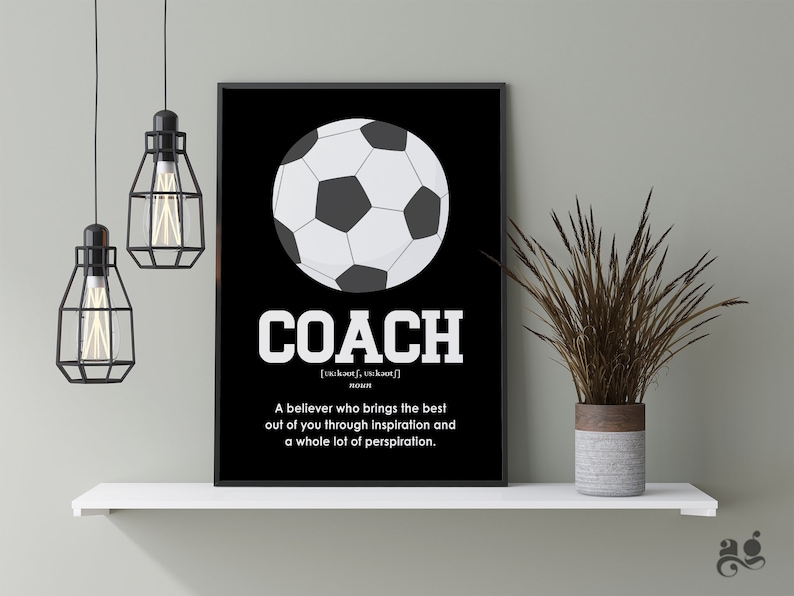 Soccer Coach Gift Football Coach Gift Coach Printable DIY - Etsy