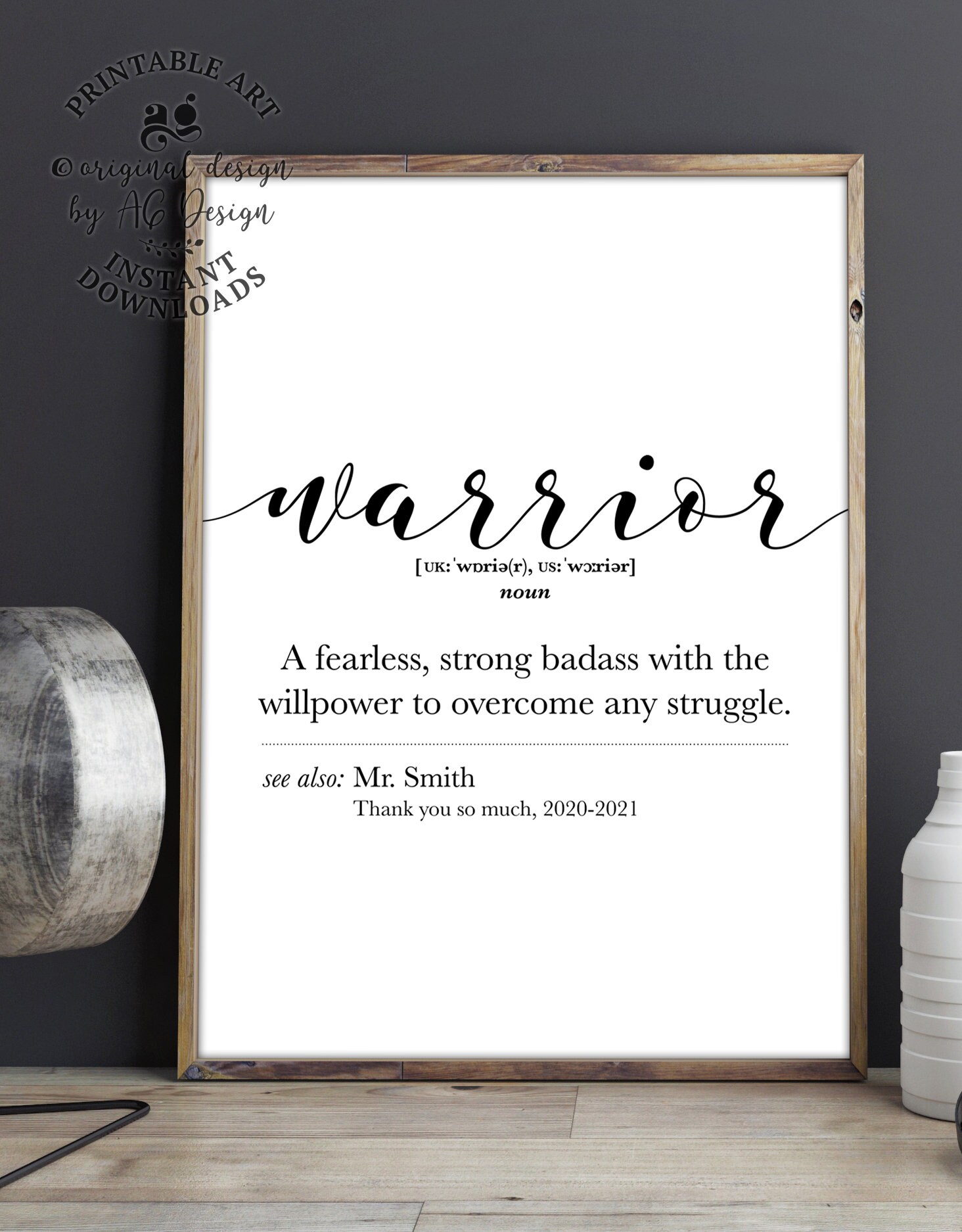 Warrior Definition Printables, Cancer Survivor Surgery Present With ...
