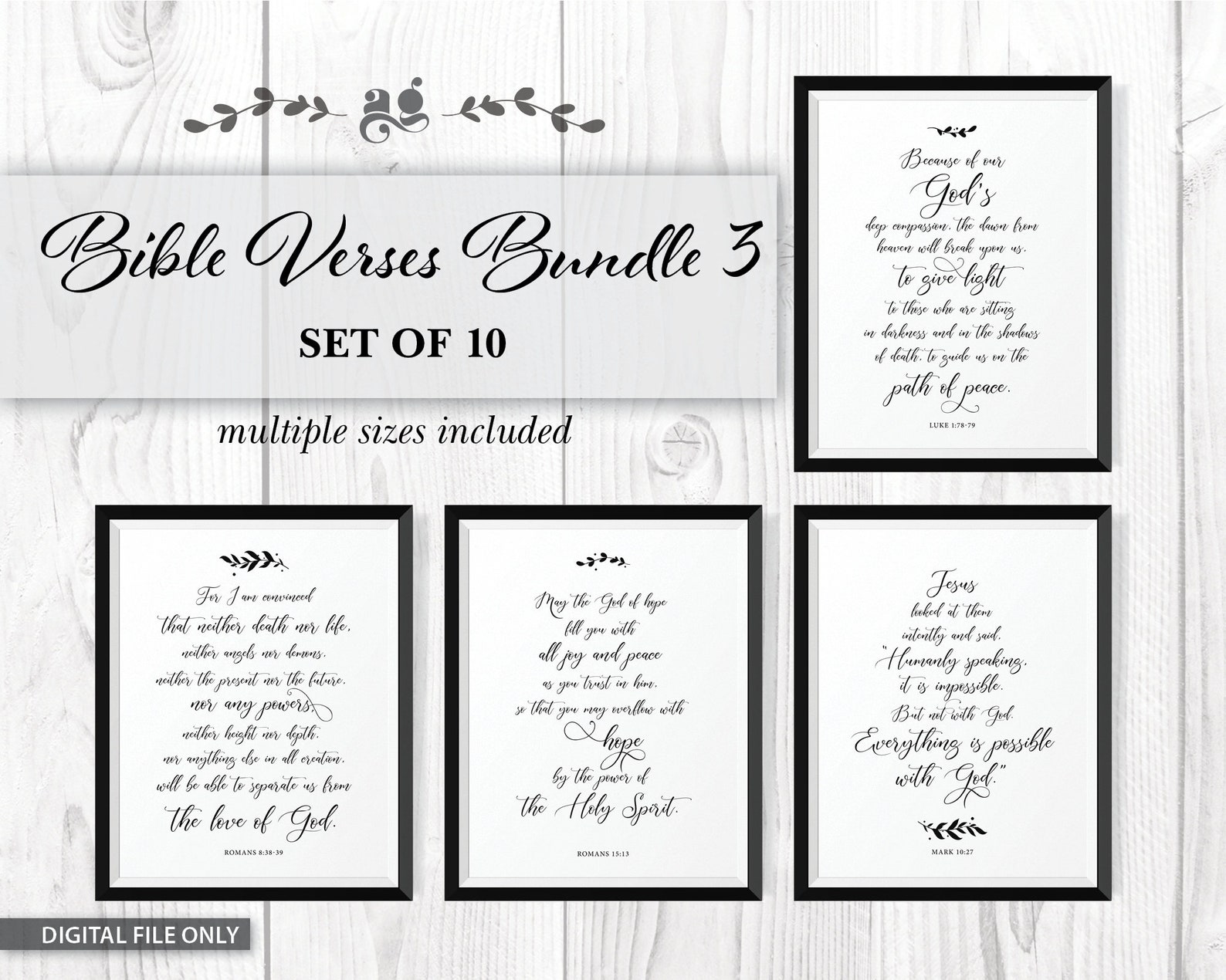 Printable Bible Verses Mega Bundle Set of 30 Bible signs | Etsy