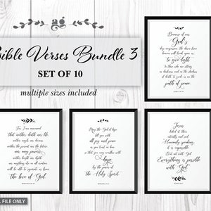Printable Bible Verses Mega Bundle Set of 30, Bible Signs, Christian ...