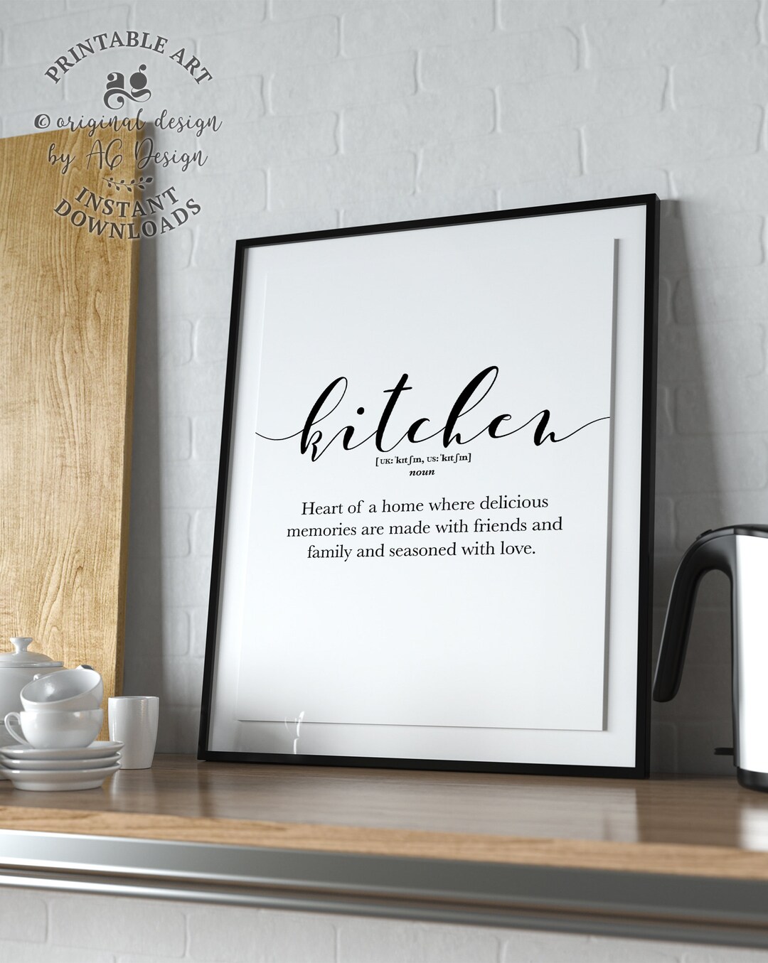 Buy Kitchen Definition Prints, Printable Word Definition Posters ...
