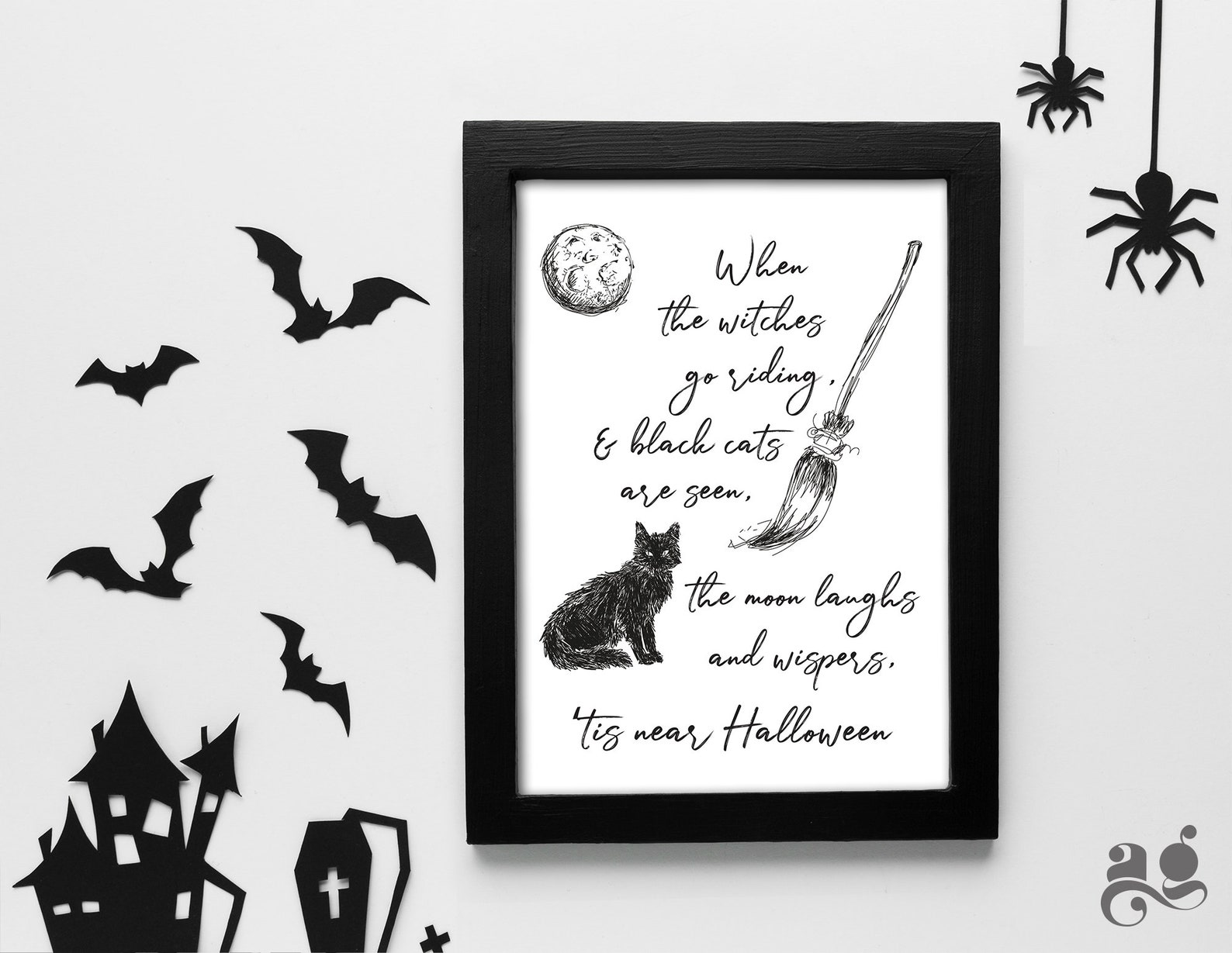 When the Witches Go Riding, Halloween Quotes, Primitive Halloween Sign ...