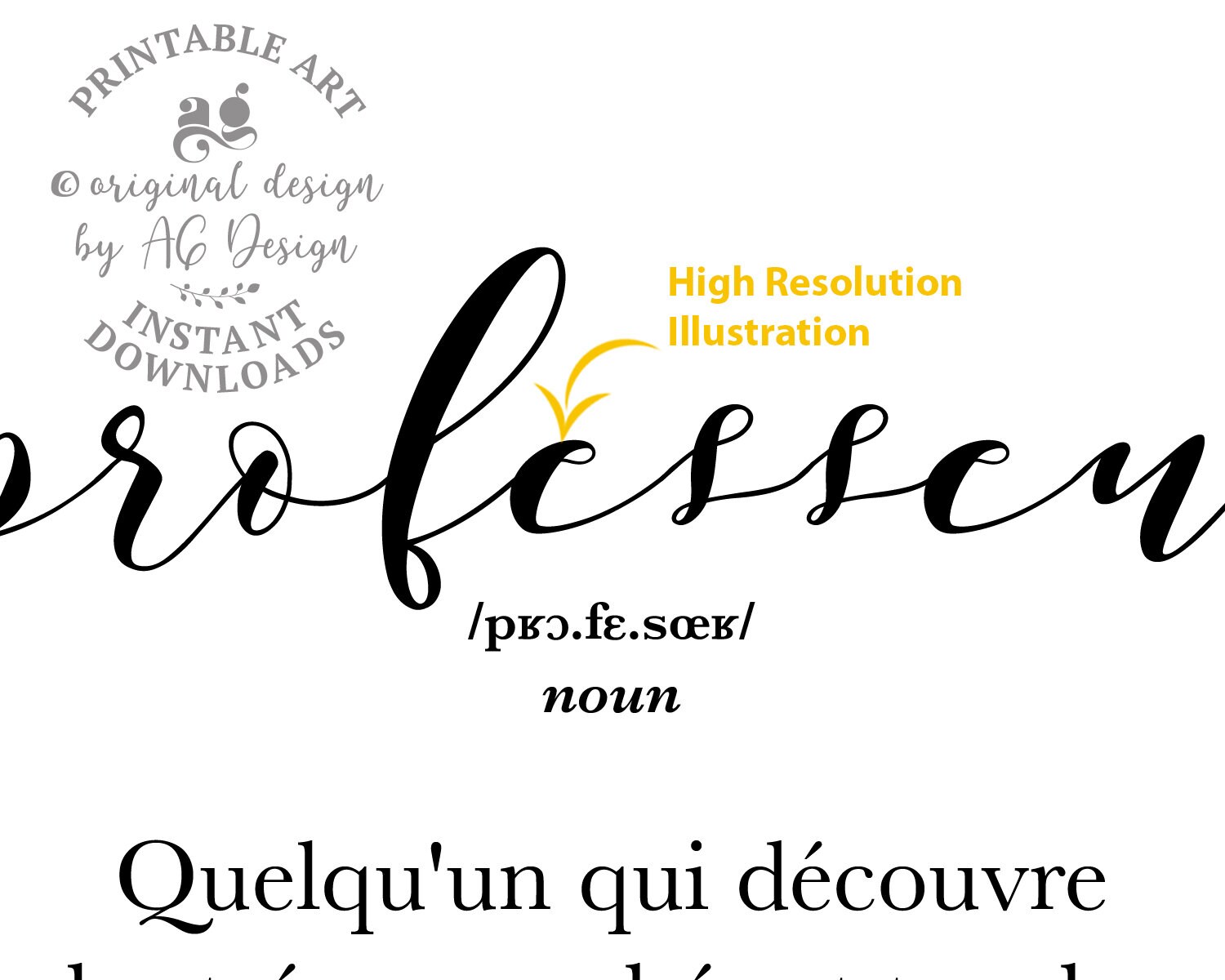 French Teacher Appreciation Gift for Professeur Teacher - Etsy