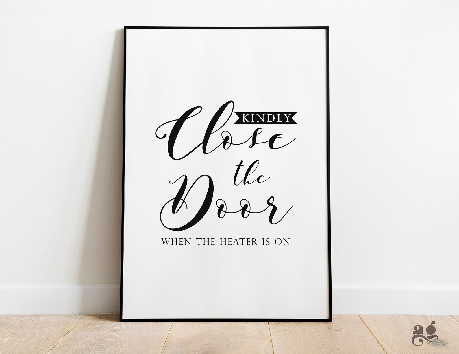 Close the Door Sign, Heater ON Sign, Airbnb House Rules Sign, Printable ...