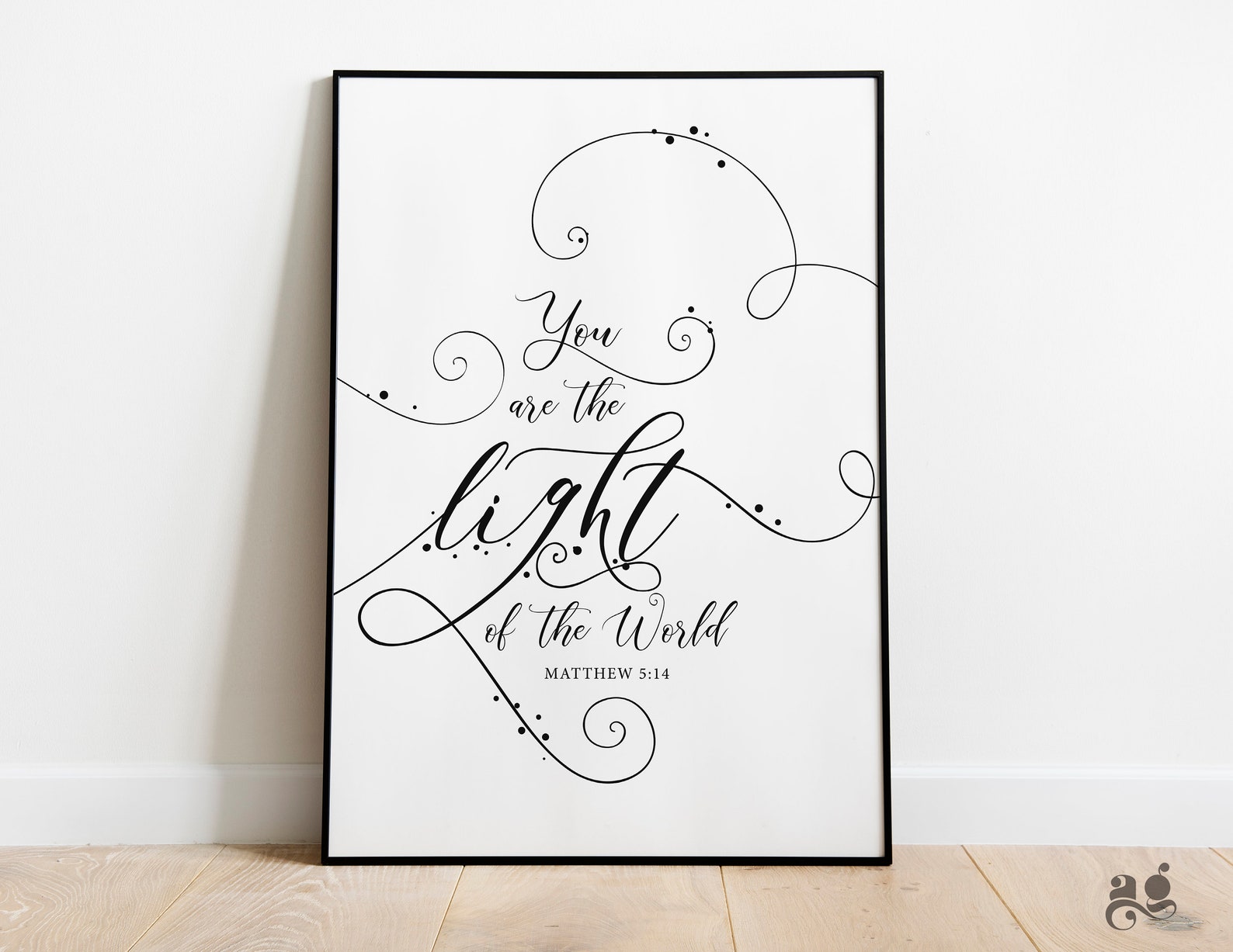 Buy Matthew 5:14 Bible Verse Printables You Are the Light of the Online ...