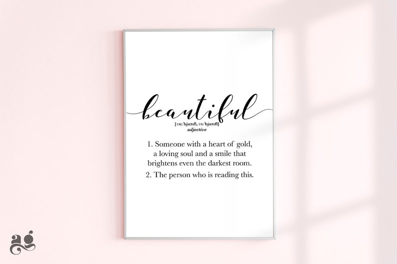 Beautiful Definition Print Printable Soul Sister Gift - Etsy