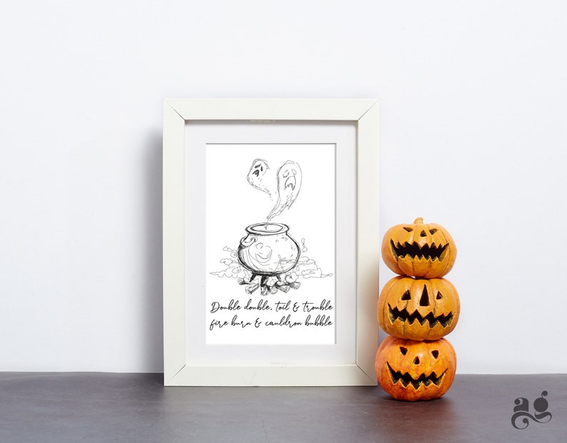 Double Trouble and Cauldron Bubble Unique Halloween - Etsy UK