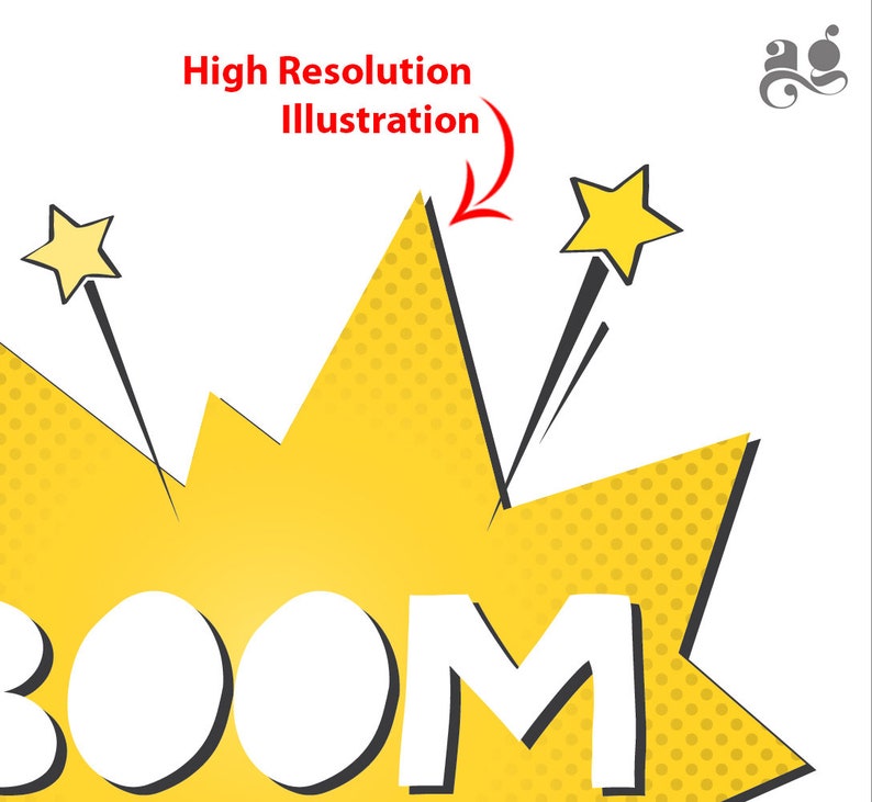 Buy Boom Comic Book Decor Printable Boom Sign Superhero Party Online in ...