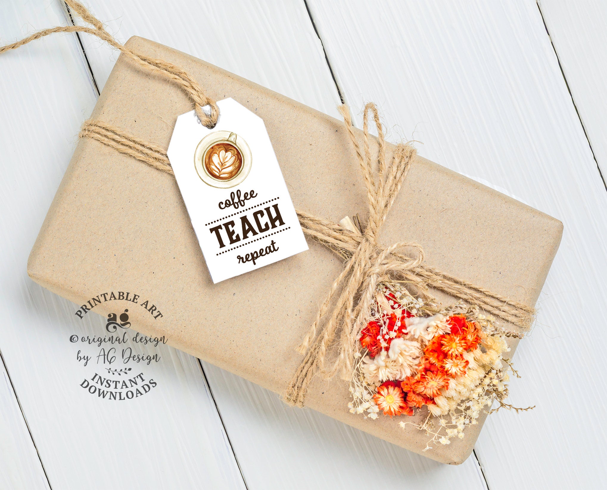 Teacher Appreciation Gift PRINTABLE Teacher Thank You Card - Etsy