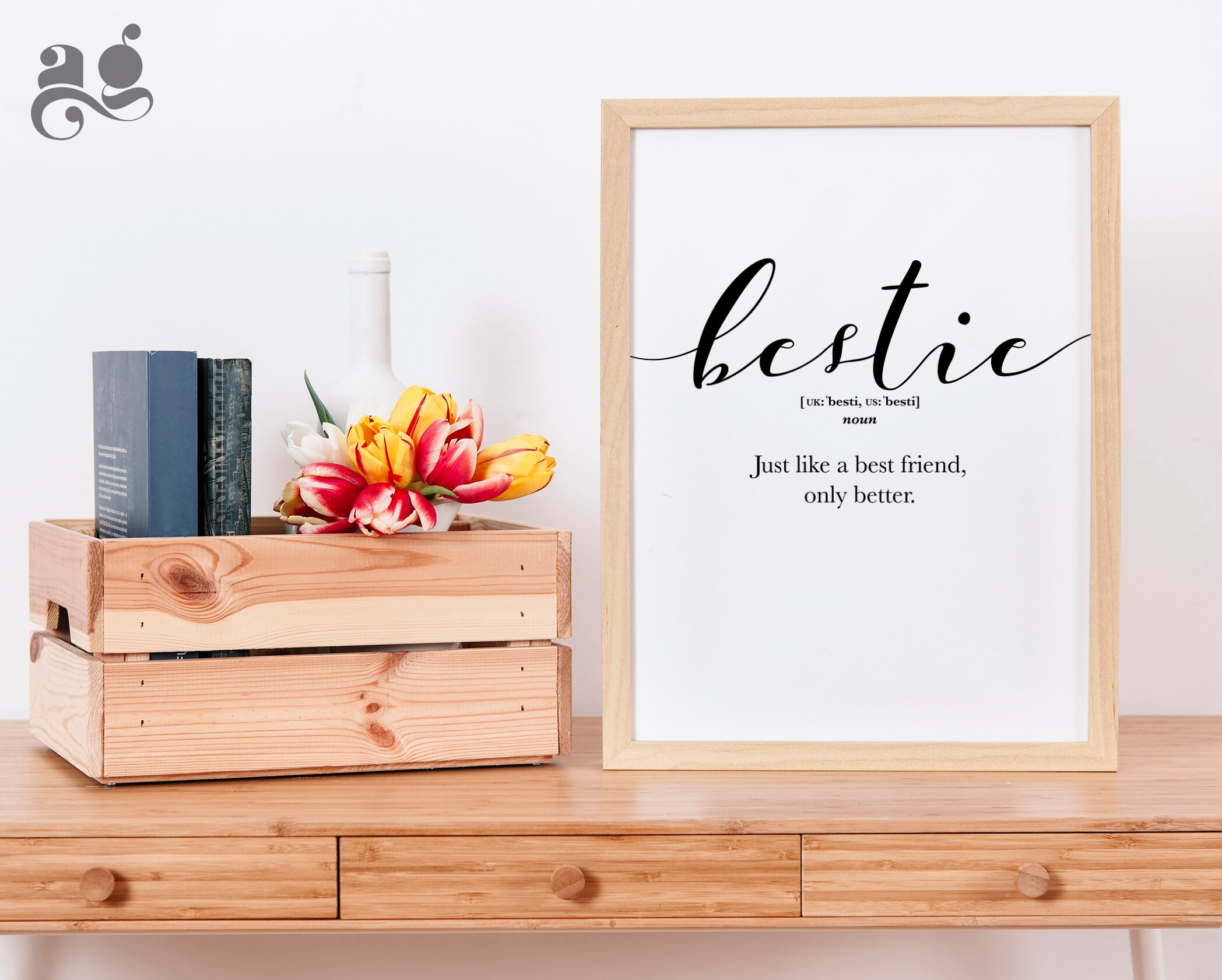 Printable Bestie Definition Work Bestie Gifts Best Friend - Etsy