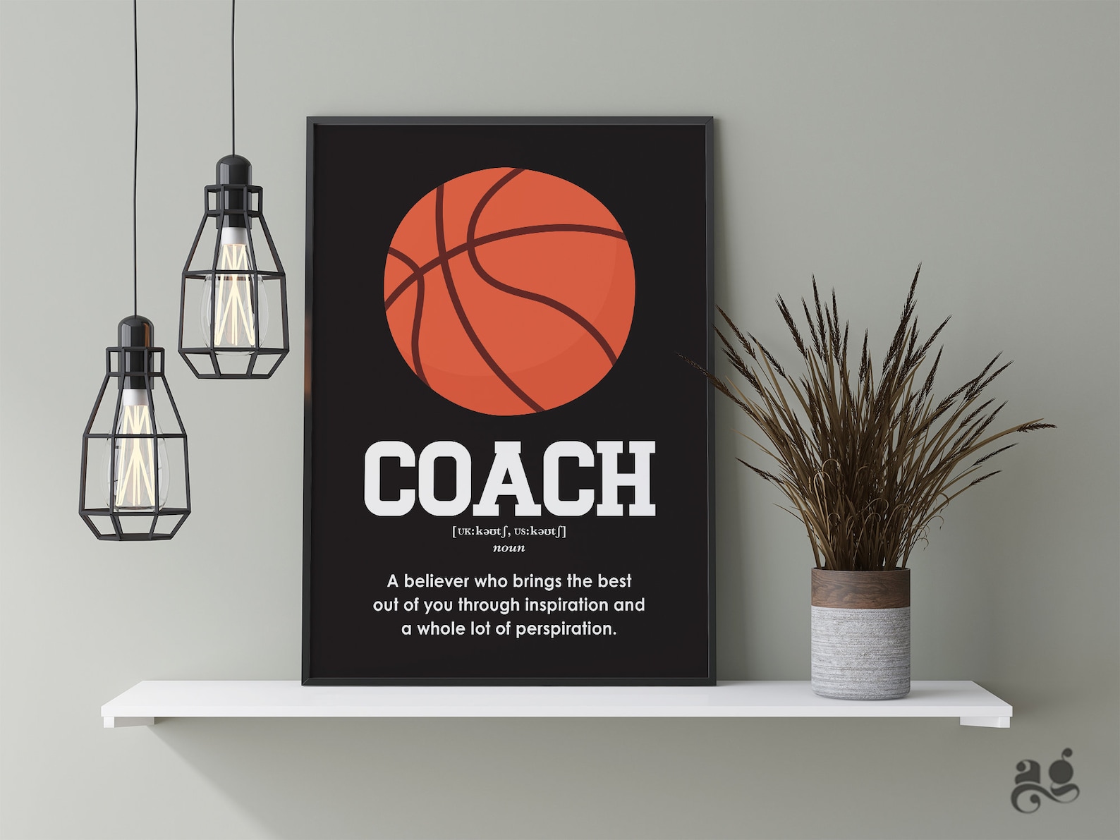 Basketball Poster, Basketball Team Sign Gift, Coach Appreciation Thank ...