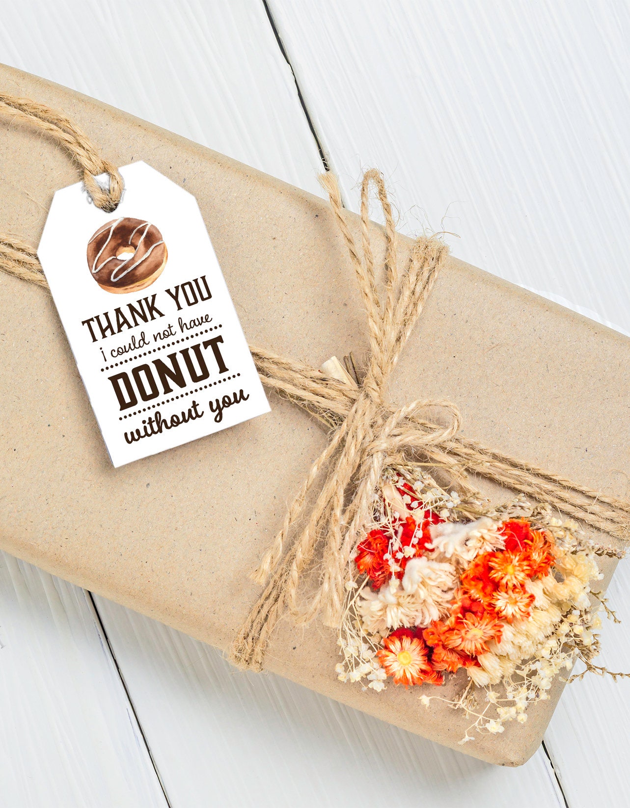 Thank You Could Not Have Donut Teacher Gift Tags, Teacher Appreciation ...