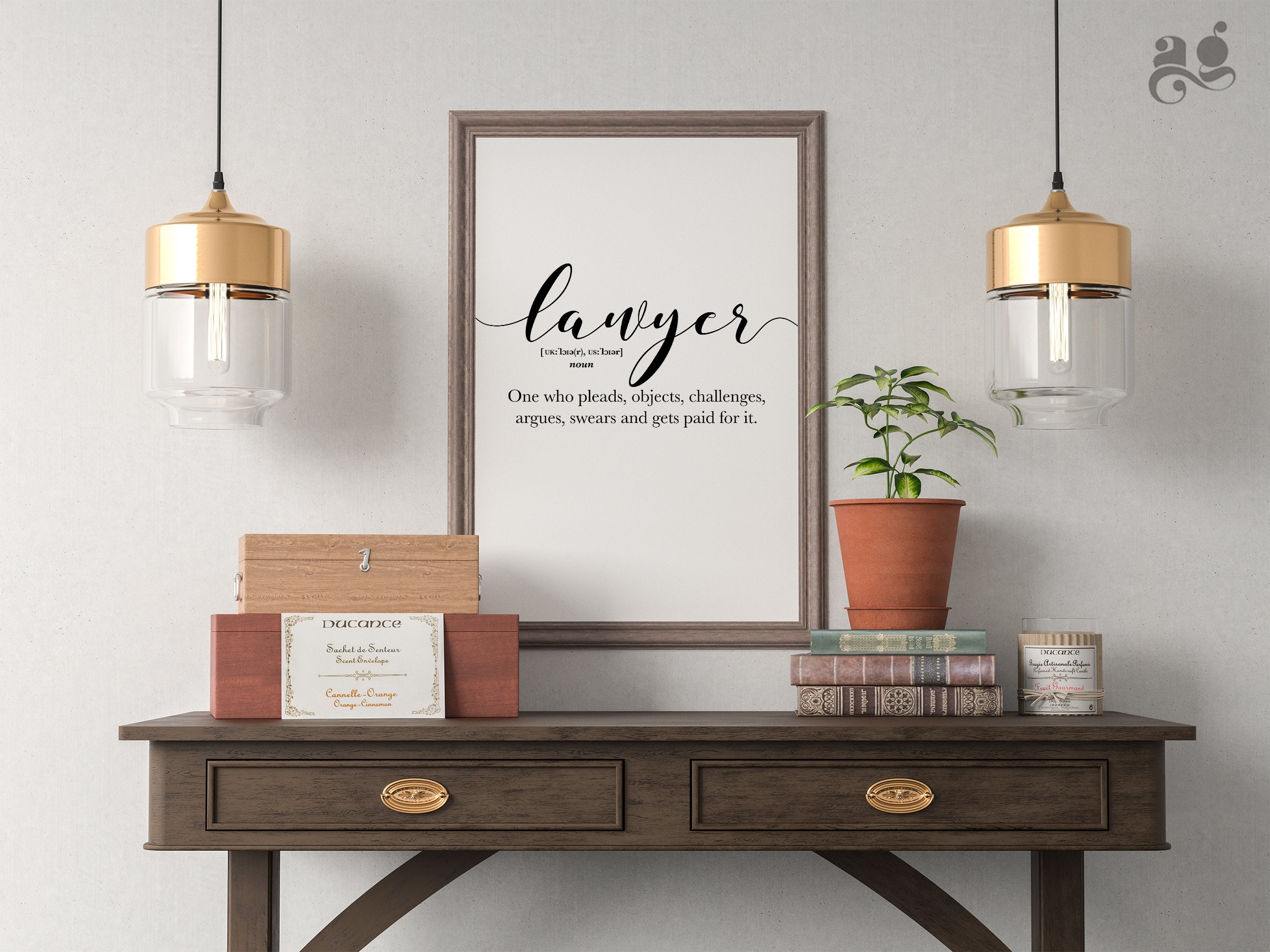 Lawyer Gifts, Lawyer Definition Print, Word Definition Printable ...