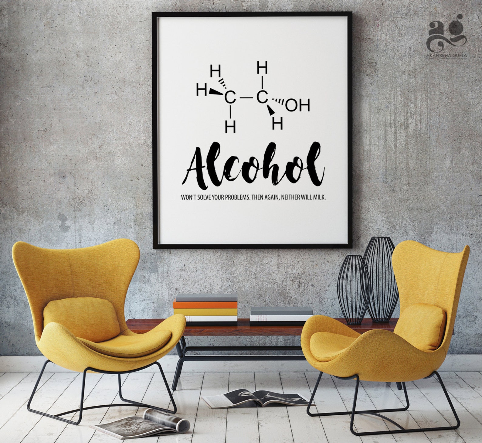 Alcohol Wall Art Funny Kitchen Decor Alcohol Humor Bar Sign - Etsy