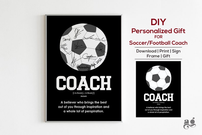 Soccer Coach Gift, Football Coach Gift, Coach Printable, DIY Coach Team ...