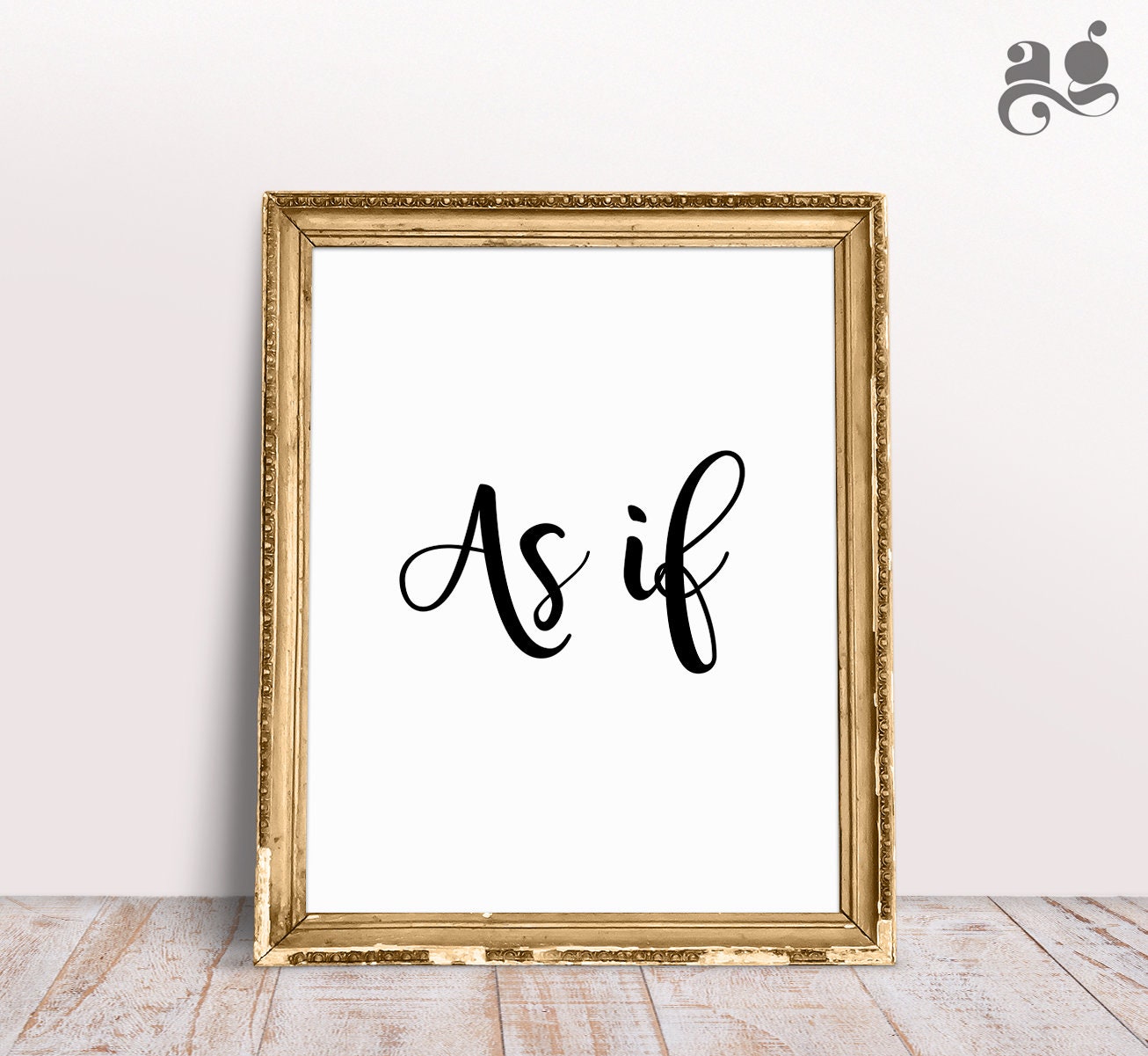 Buy As If Print, as If Sign, Gift for Millennial, Whatever Funny Quote ...