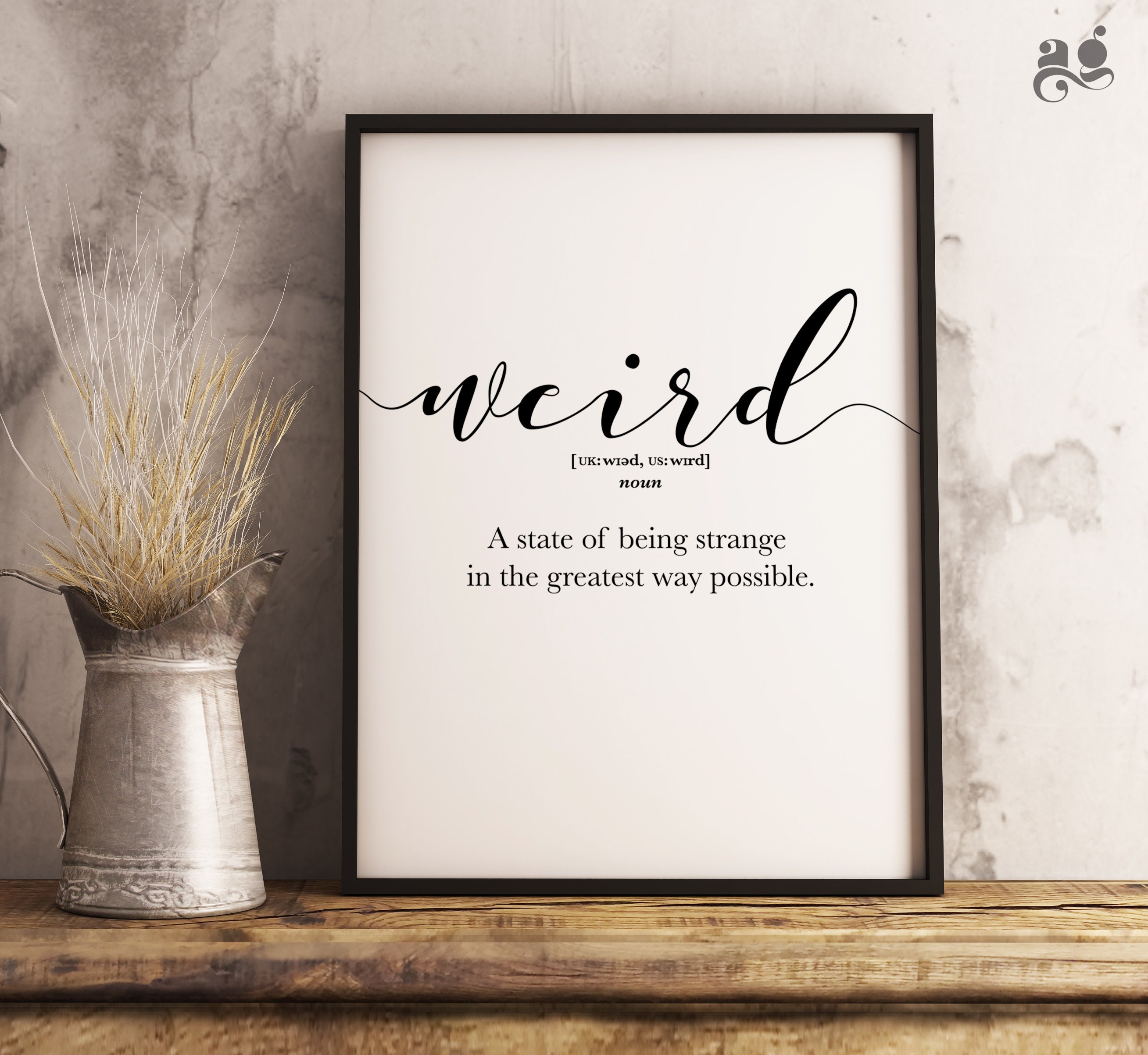 Weird Definition Print Weird Print Gifts Funny Gifts From - Etsy