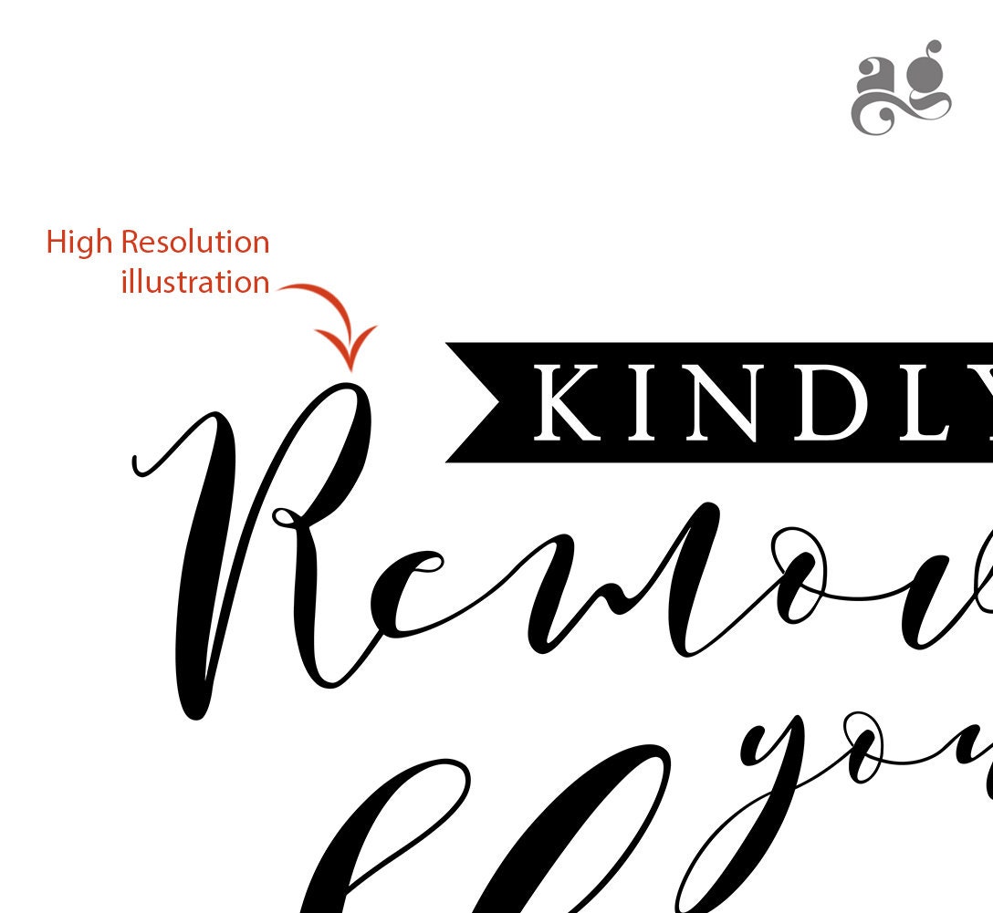 Printable Signs for Home Set of 6 Wash Hands Remove Shoes - Etsy