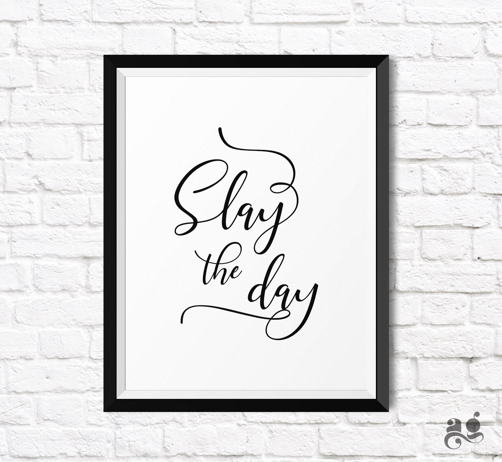 Slay the Day Printable Slay Print Office Cubicle Wall Decor - Etsy
