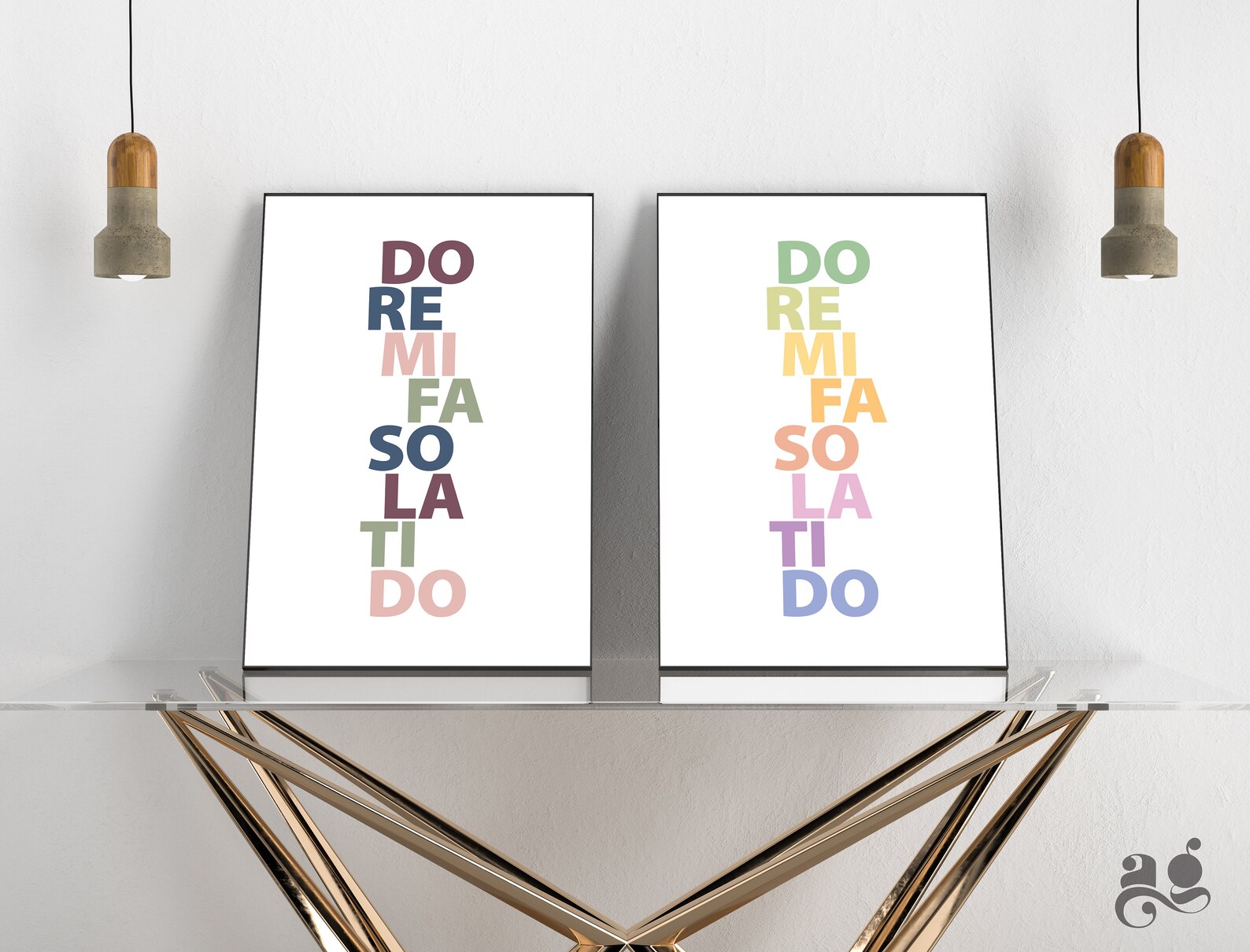 The Sound of Music Do Re Mi Prints, Color Options Set of 2, Music ...