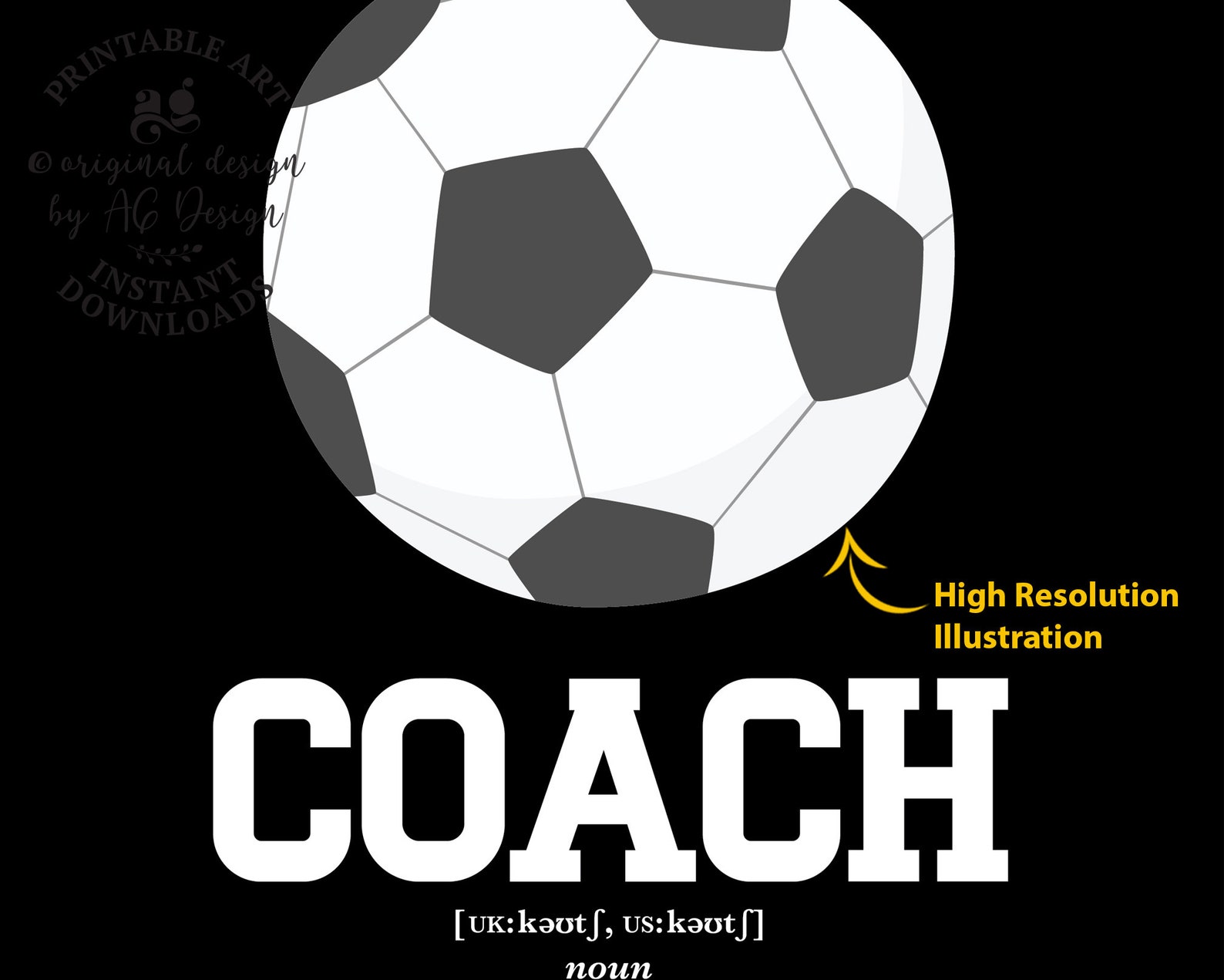 Soccer Coach Gift Football Coach Gift Coach Printable DIY - Etsy