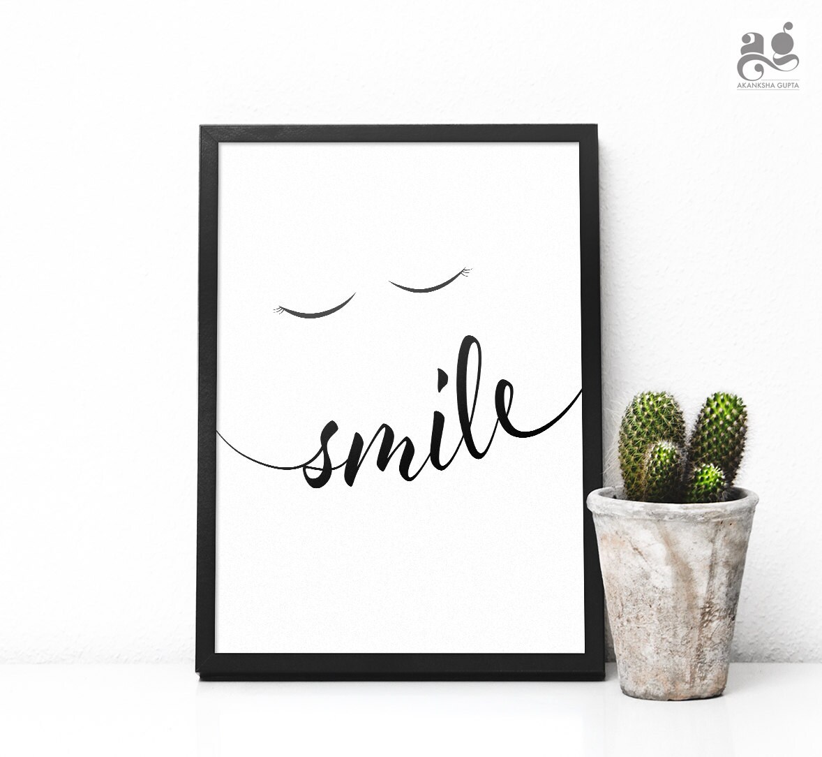 Smile Print for Nursery Nursery Print Smile Sign - Etsy