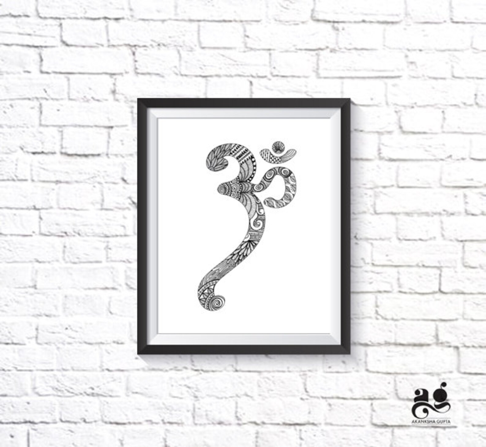 Om Print, Yoga Room Decor, Om Meditation Gifts, Printable Om Poster ...